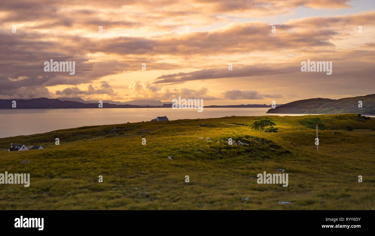 Scottish coastal sunset hi-res stock photography and images - Alamy