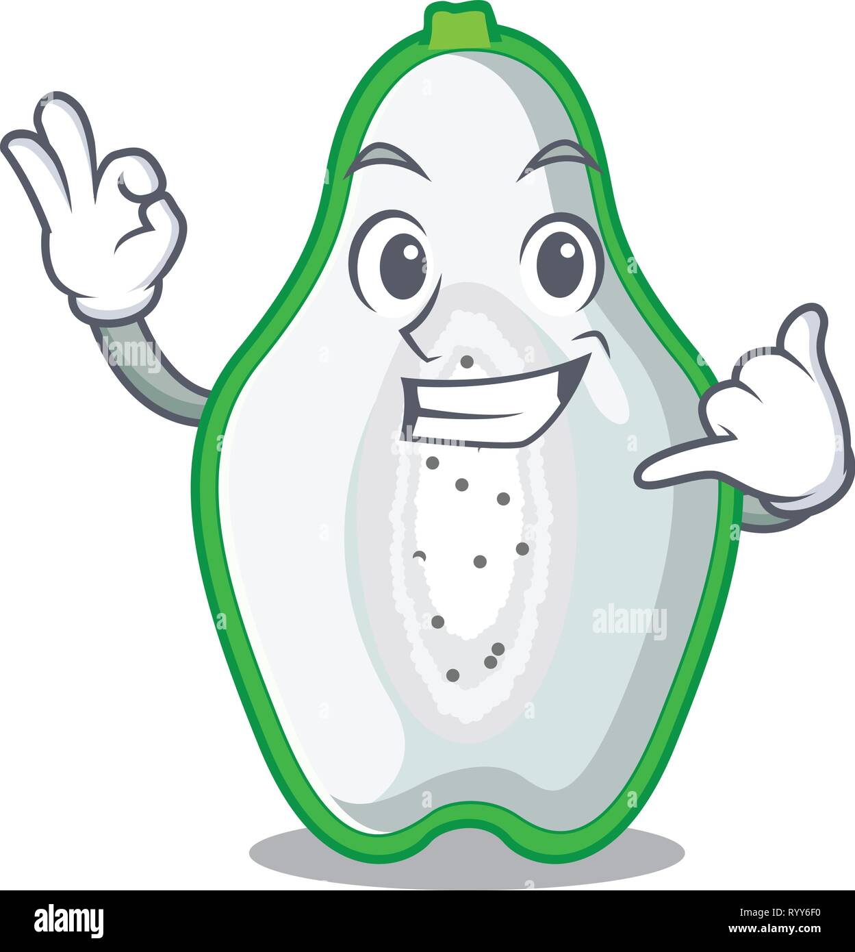 Call me green papaya in the cartoon form Stock Vector Image & Art - Alamy
