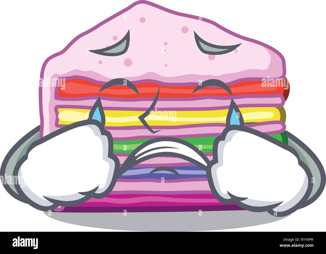 Sad birthday cake Stock Vector Images - Alamy