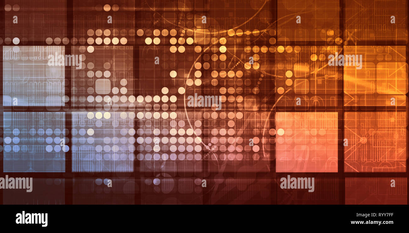 Technology Startup Background with Digital Concept Network Art Stock ...