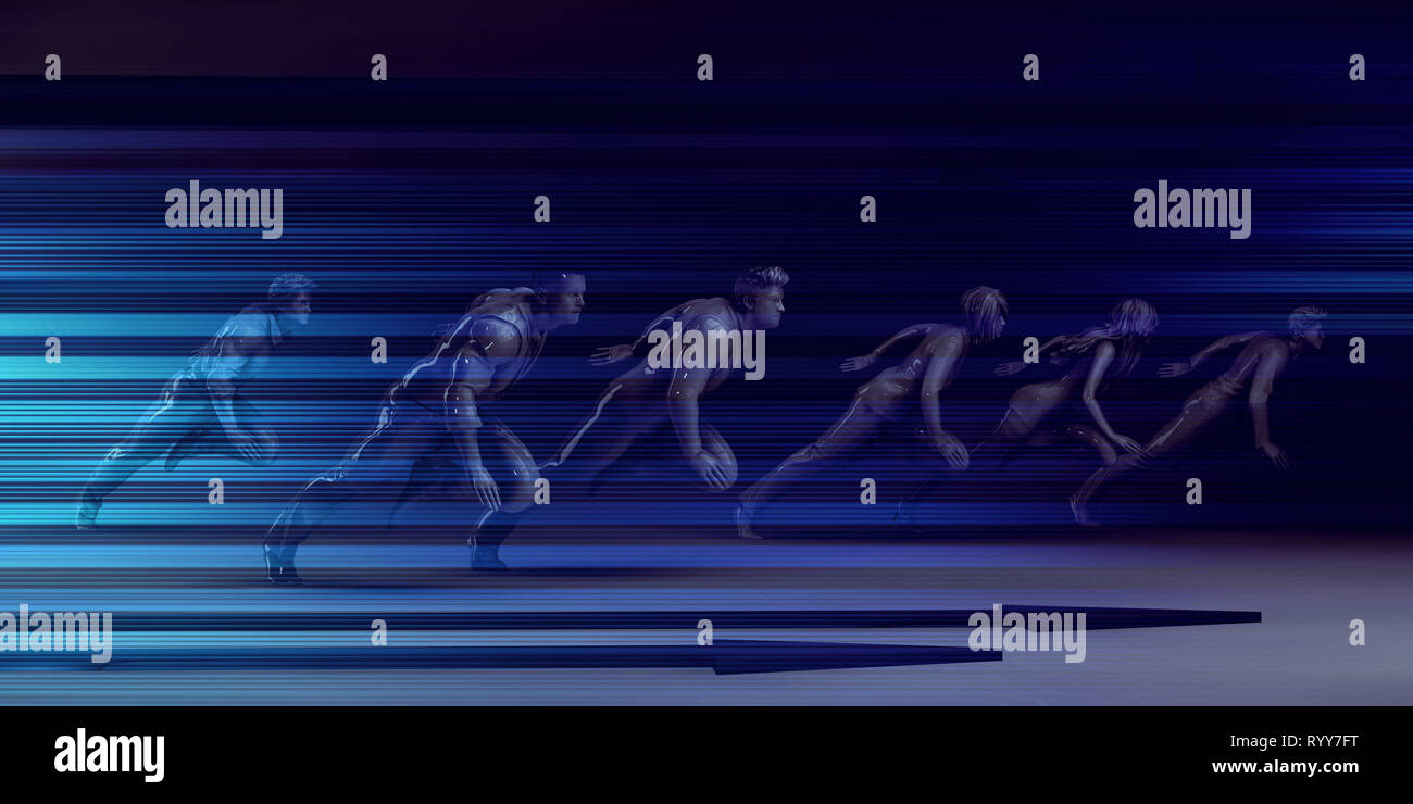 Successful Business Team Moving Forward as Abstract Background Stock ...