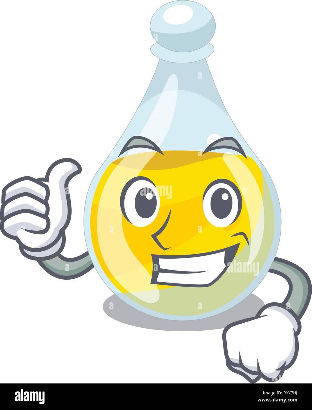 Thumbs up sesame oil isolated with the cartoon Stock Vector Image & Art ...