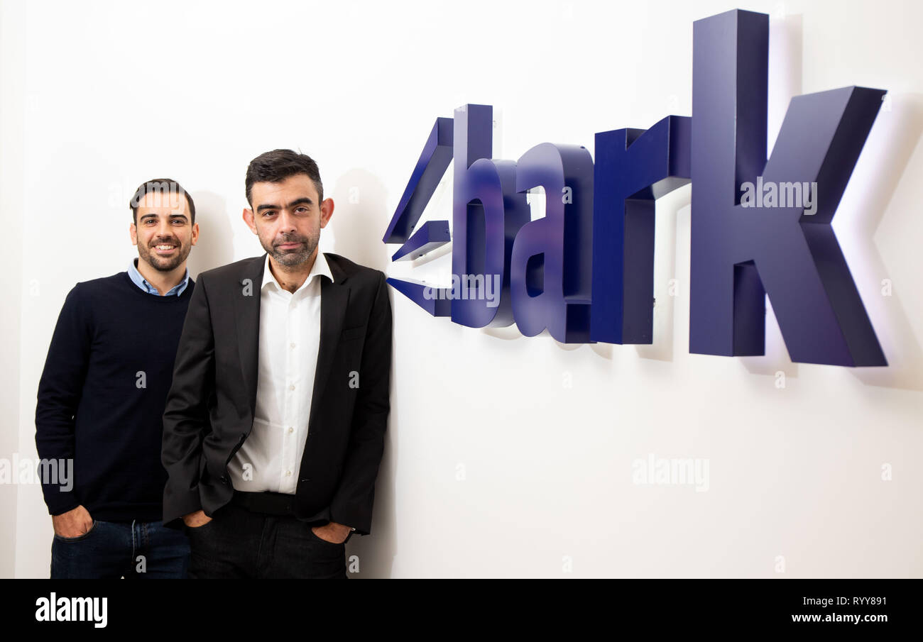 Kai Feller and Andrew Michael (right) pose during a portrait session ...