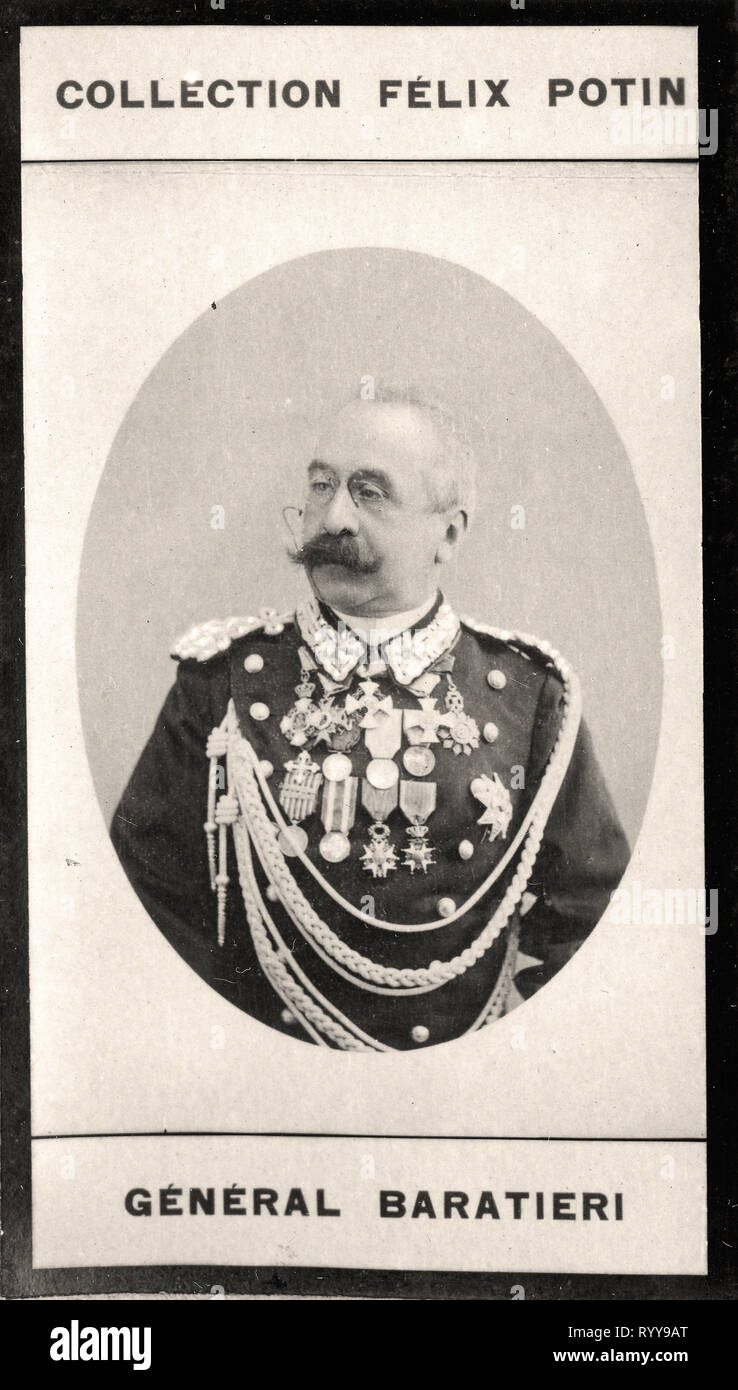 Photographic Portrait Of Baratieri From Collection Félix Potin, Early ...