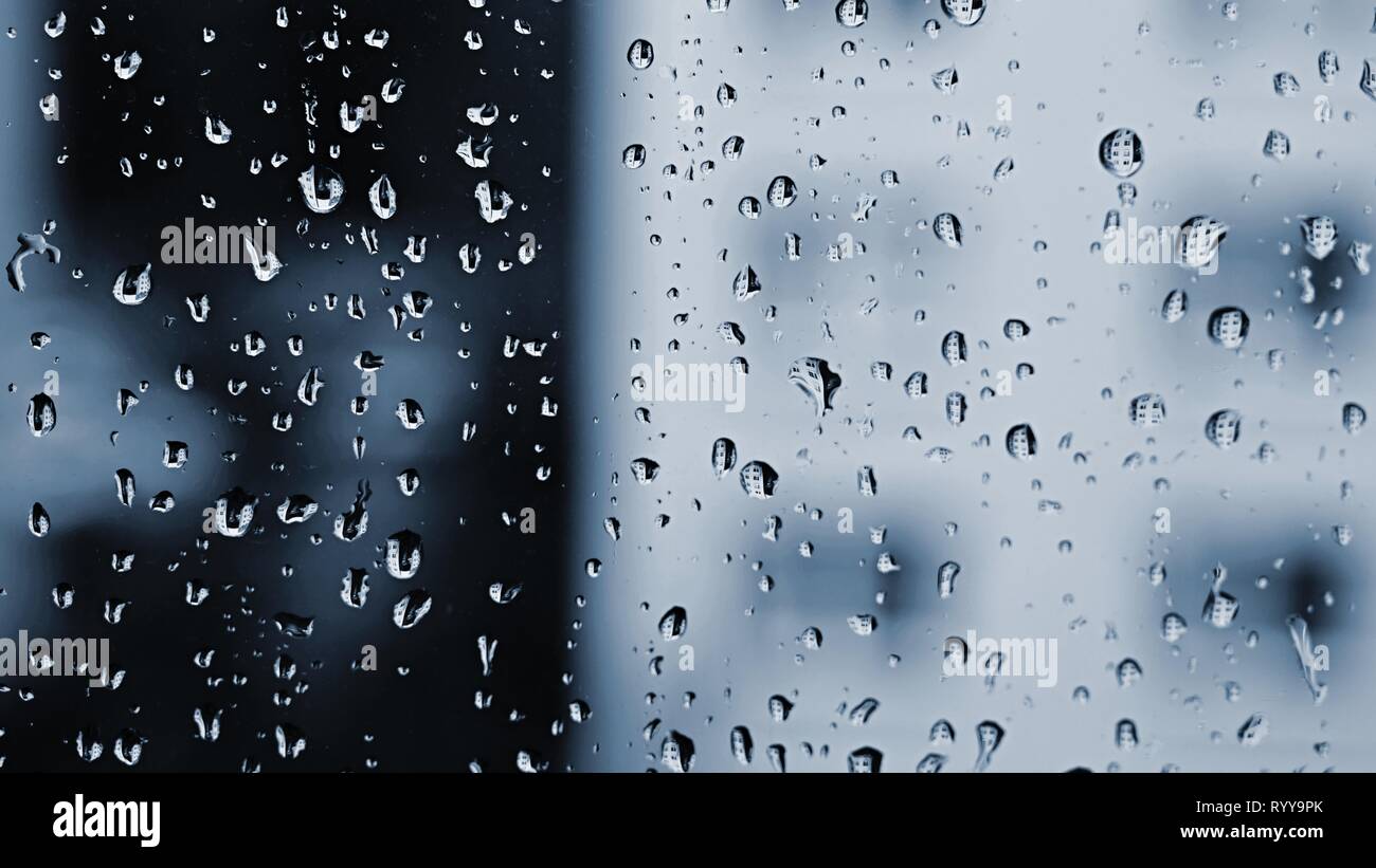 Window drops. Beautiful background for rain and bad weather Stock Photo ...