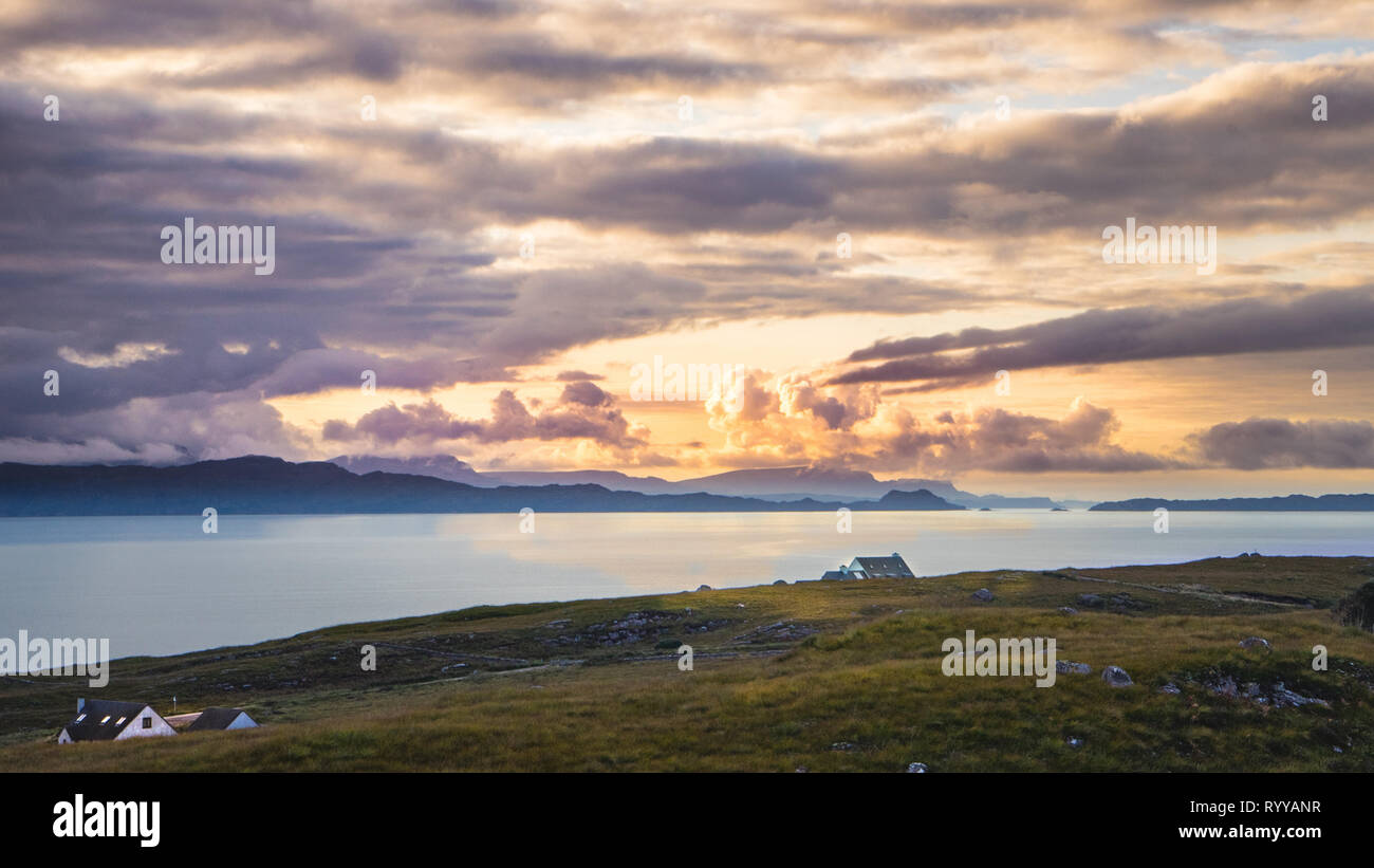 Scottish coastal sunset hi-res stock photography and images - Alamy