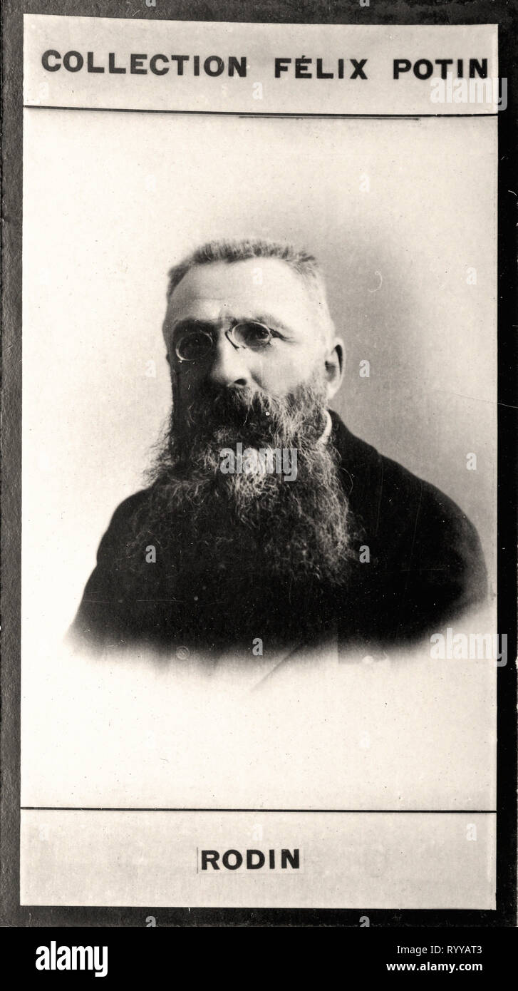 Photographic Portrait Of Rodin From Collection Félix Potin, Early 20th ...