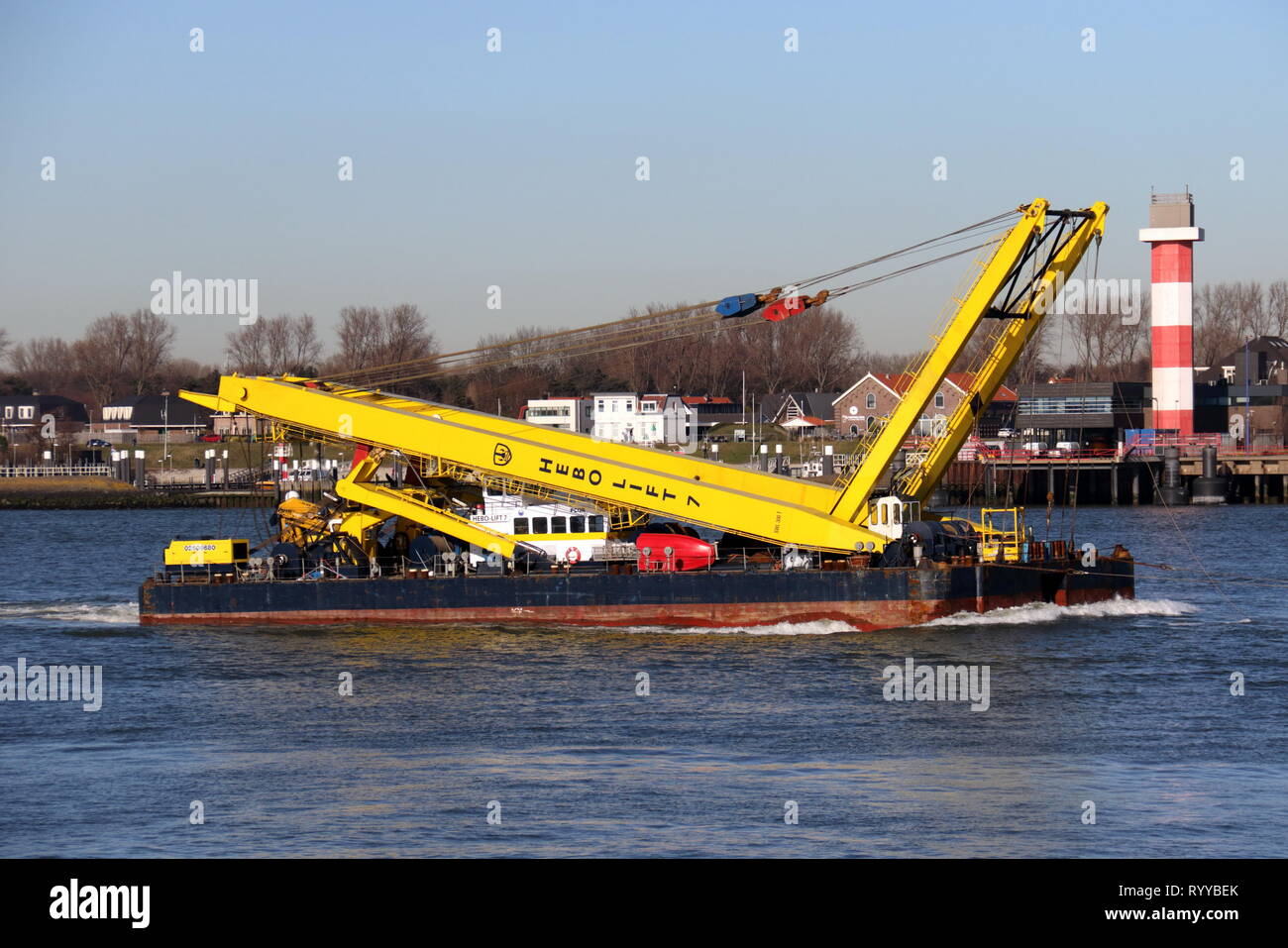 The Hebo Lift 7 crane ship will reach the port of Rotterdam on 15 ...