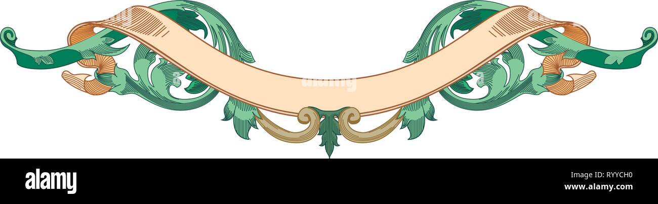 Vector - baroque frames and decorative elements - vintage banner with ...