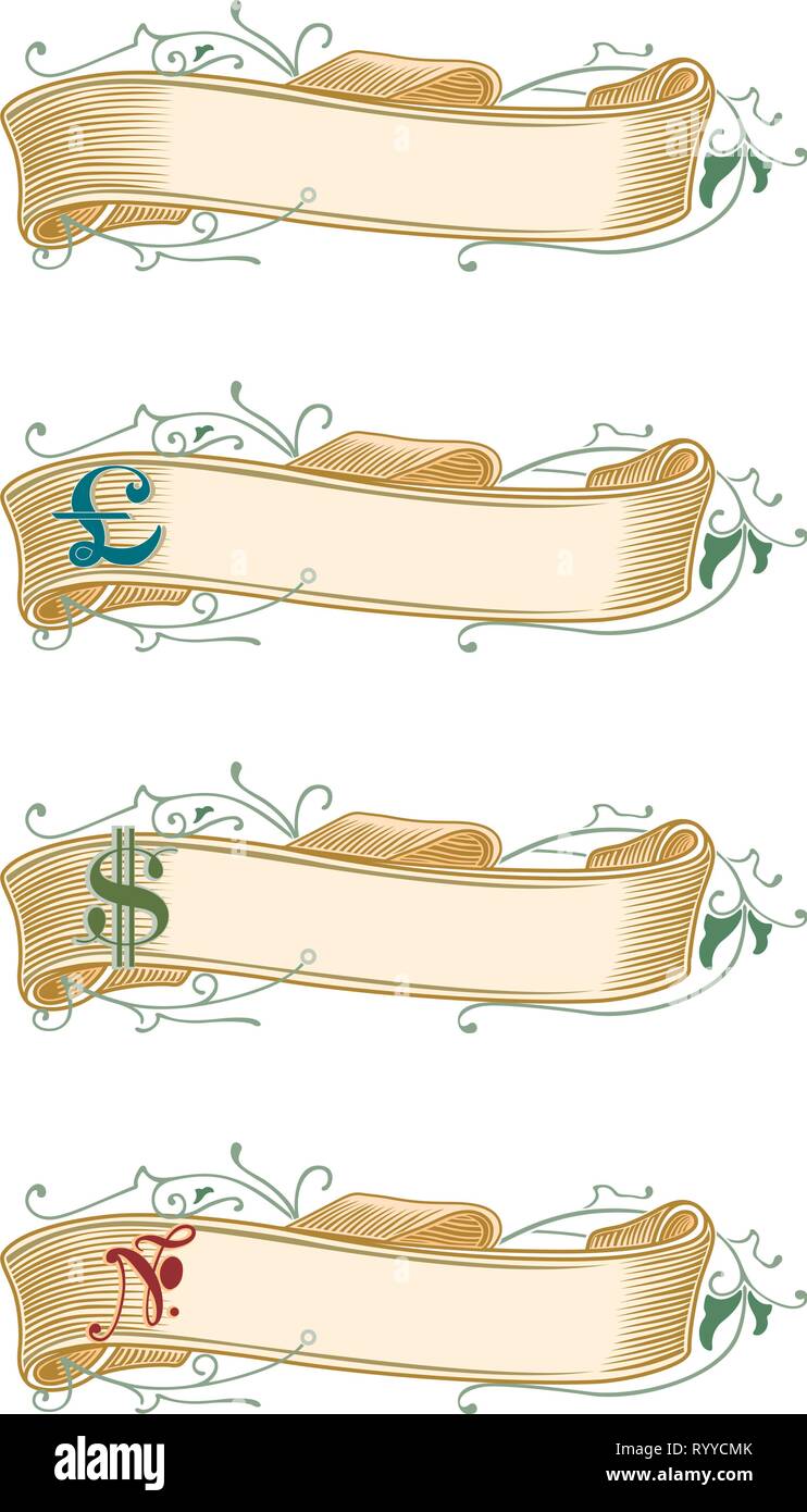 Vector - baroque frames and decorative elements - vintage banner with ...