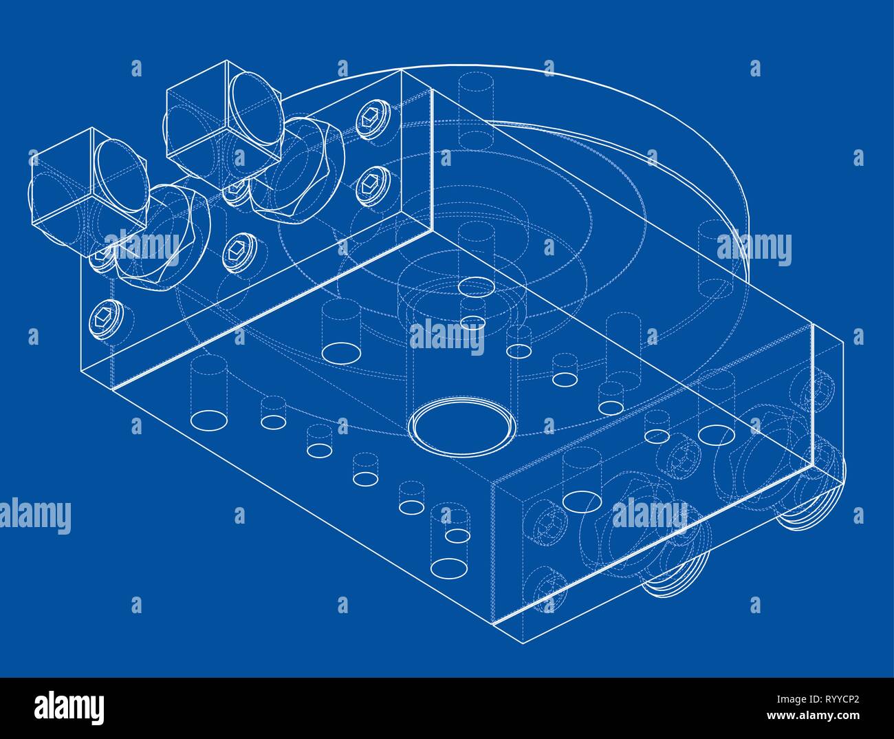 Abstract industry object concept. Vector Stock Vector Image & Art - Alamy