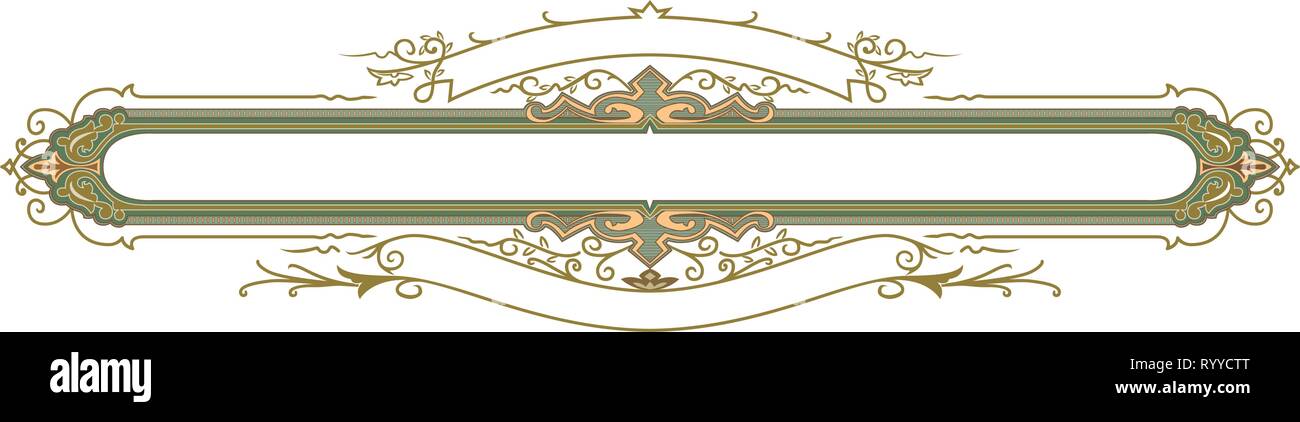 Vector - baroque frames and decorative elements - vintage banner with ...