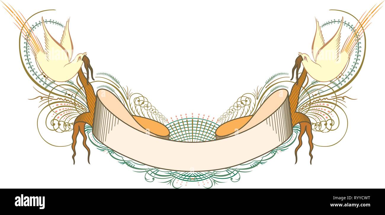 Vector - baroque frames and decorative elements - vintage banner with ...