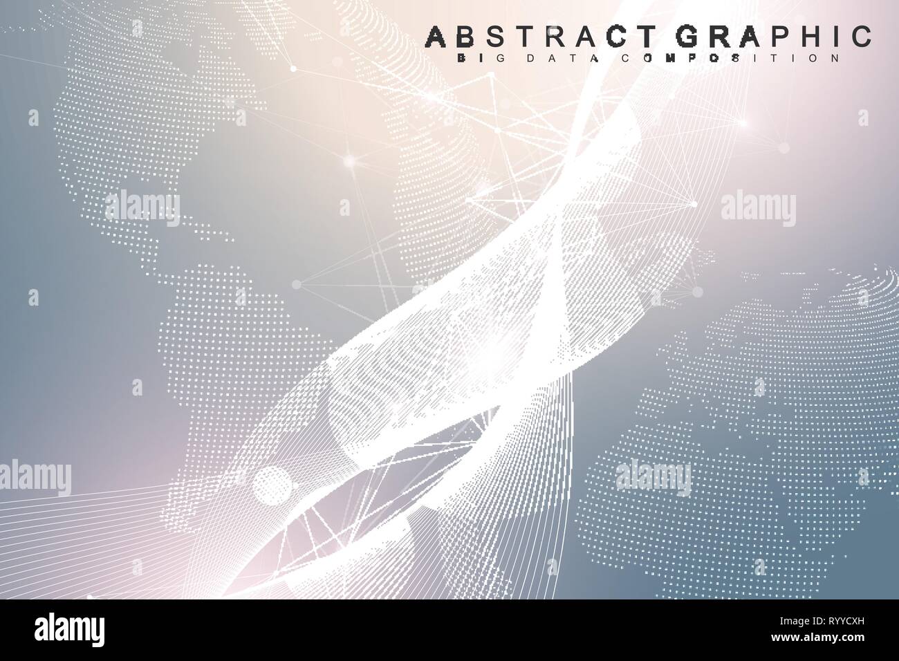 Nano technologies abstract background. Cyber technology concept ...