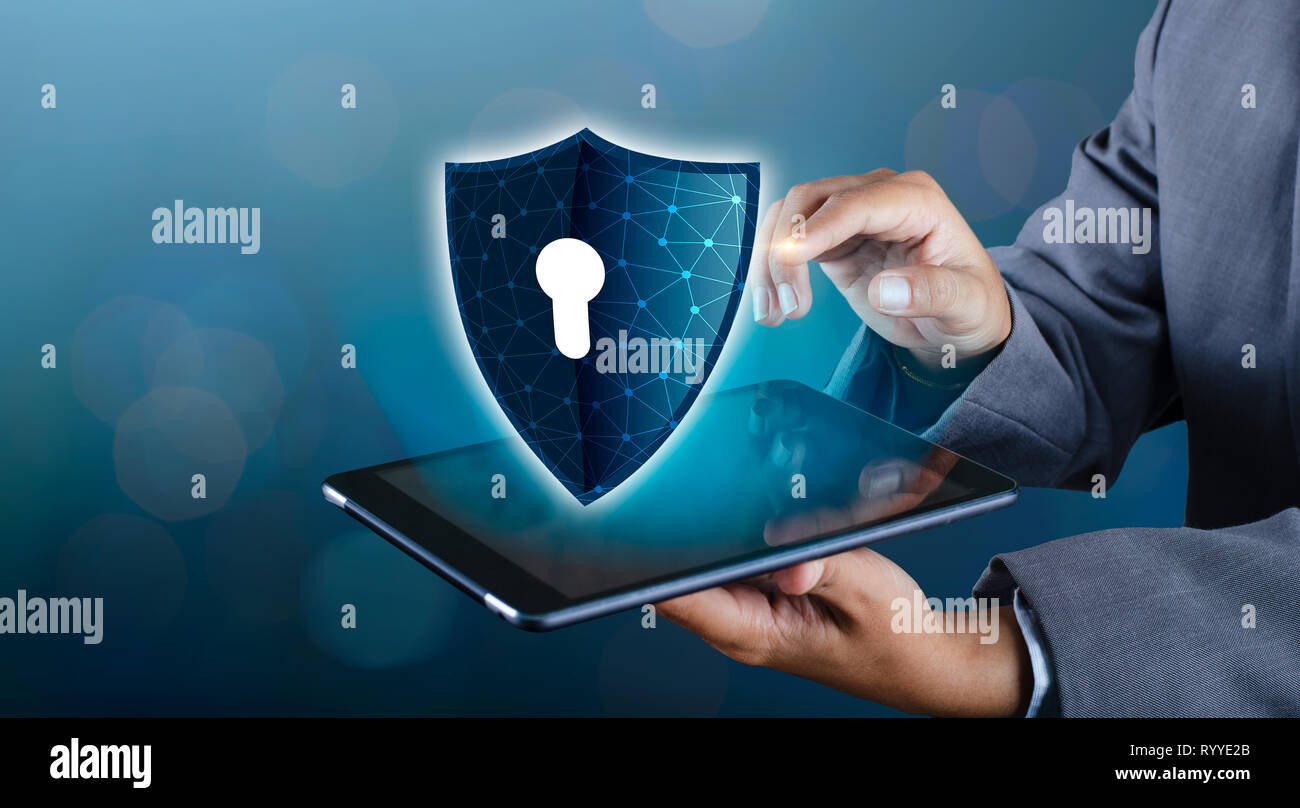 Shield security sign hi-res stock photography and images - Alamy