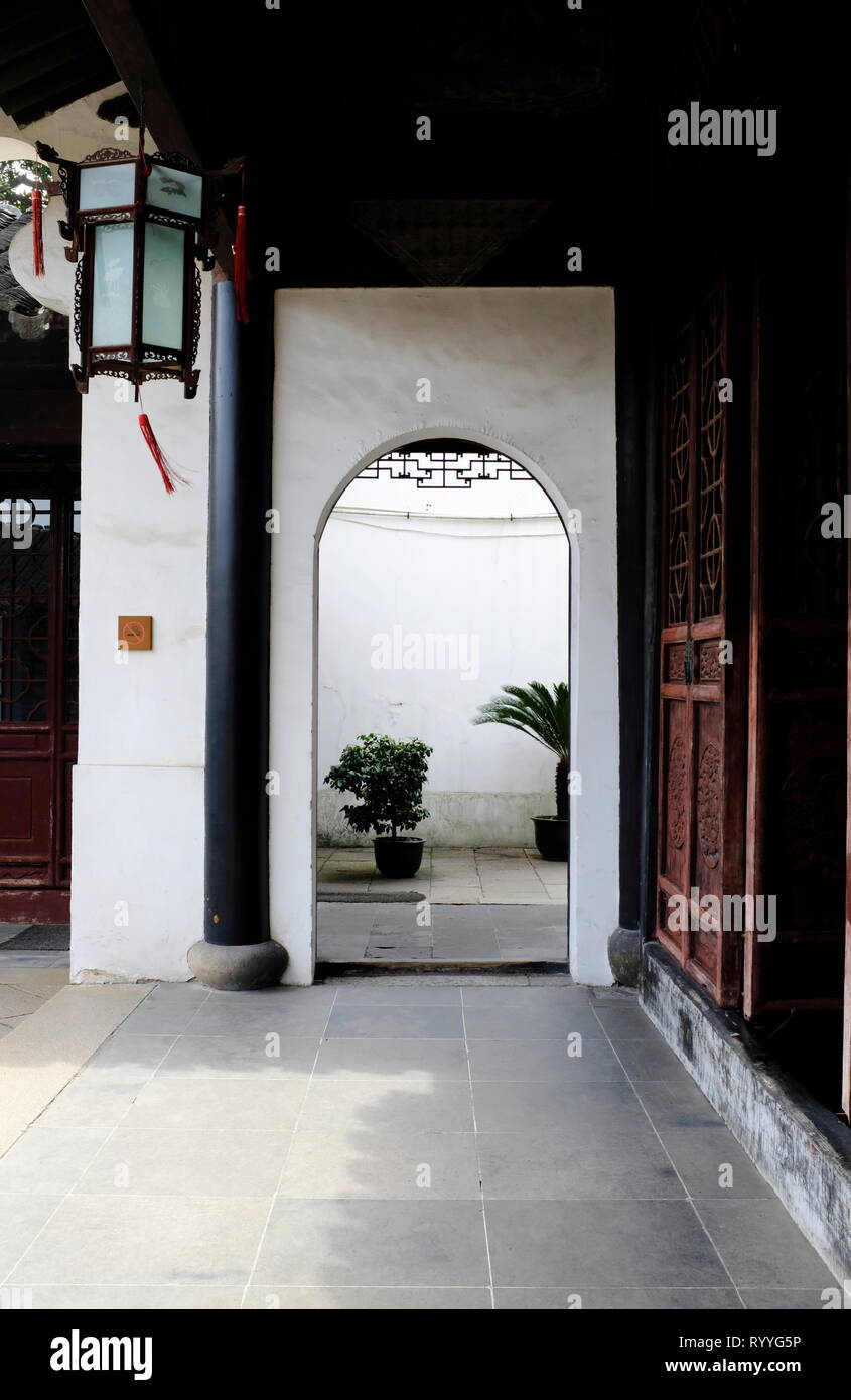 Interior view of Zhong Wang Fu Mansion aka Prince Zhong's Residence ...