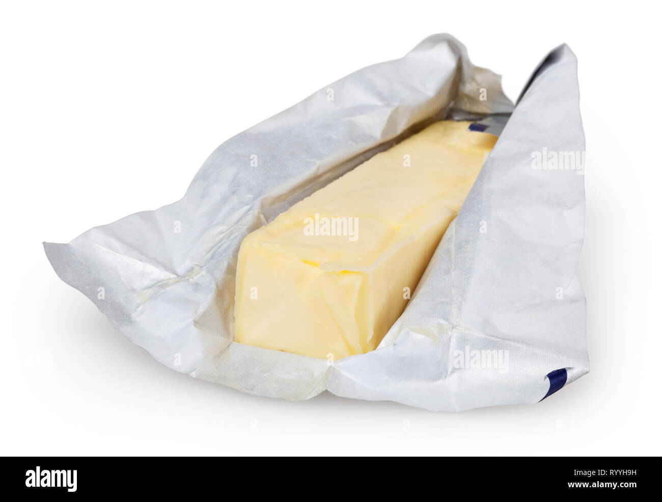Butter isolated on white background with clipping path Stock Photo - Alamy