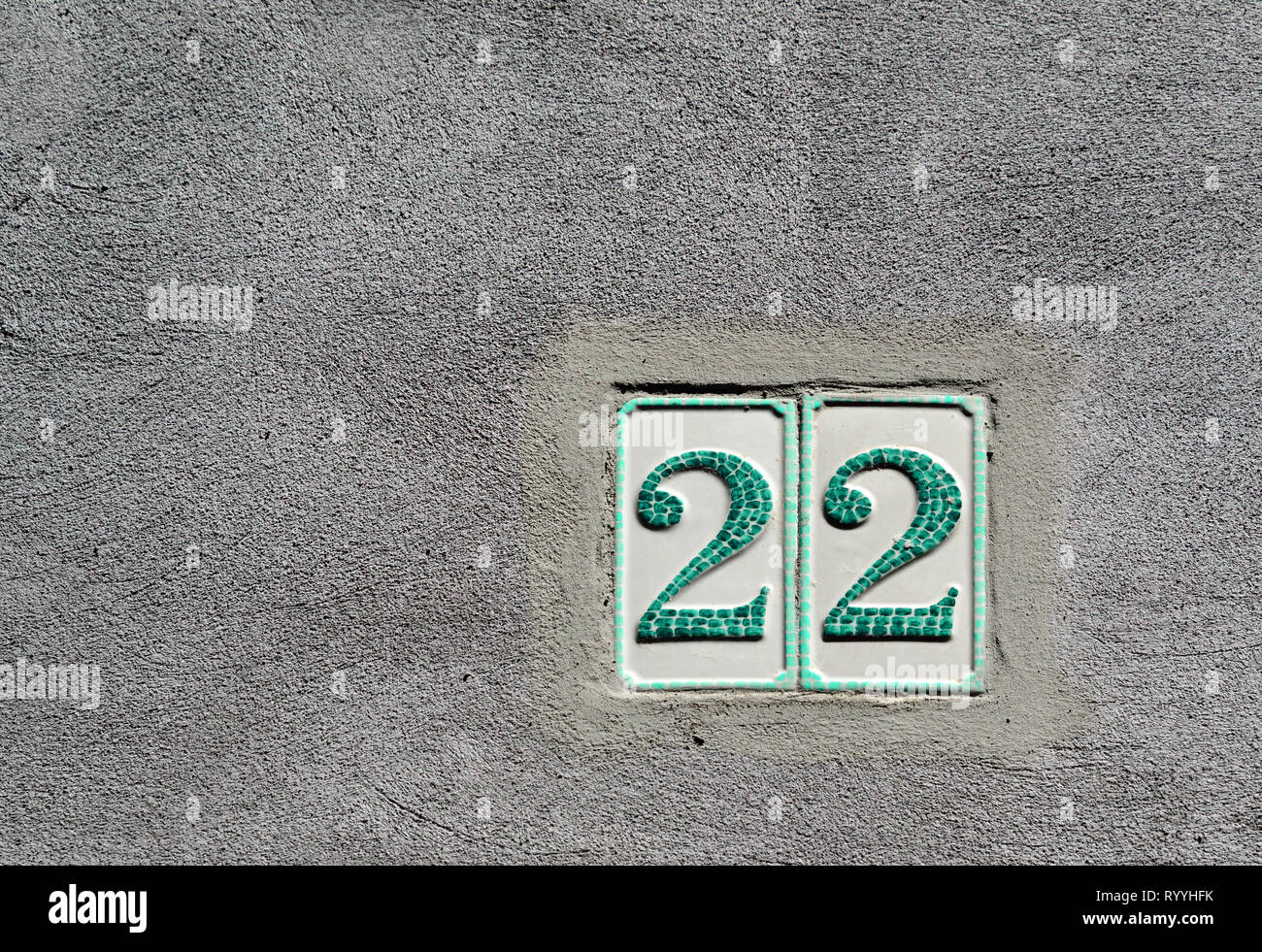 22 number sign hi-res stock photography and images - Alamy