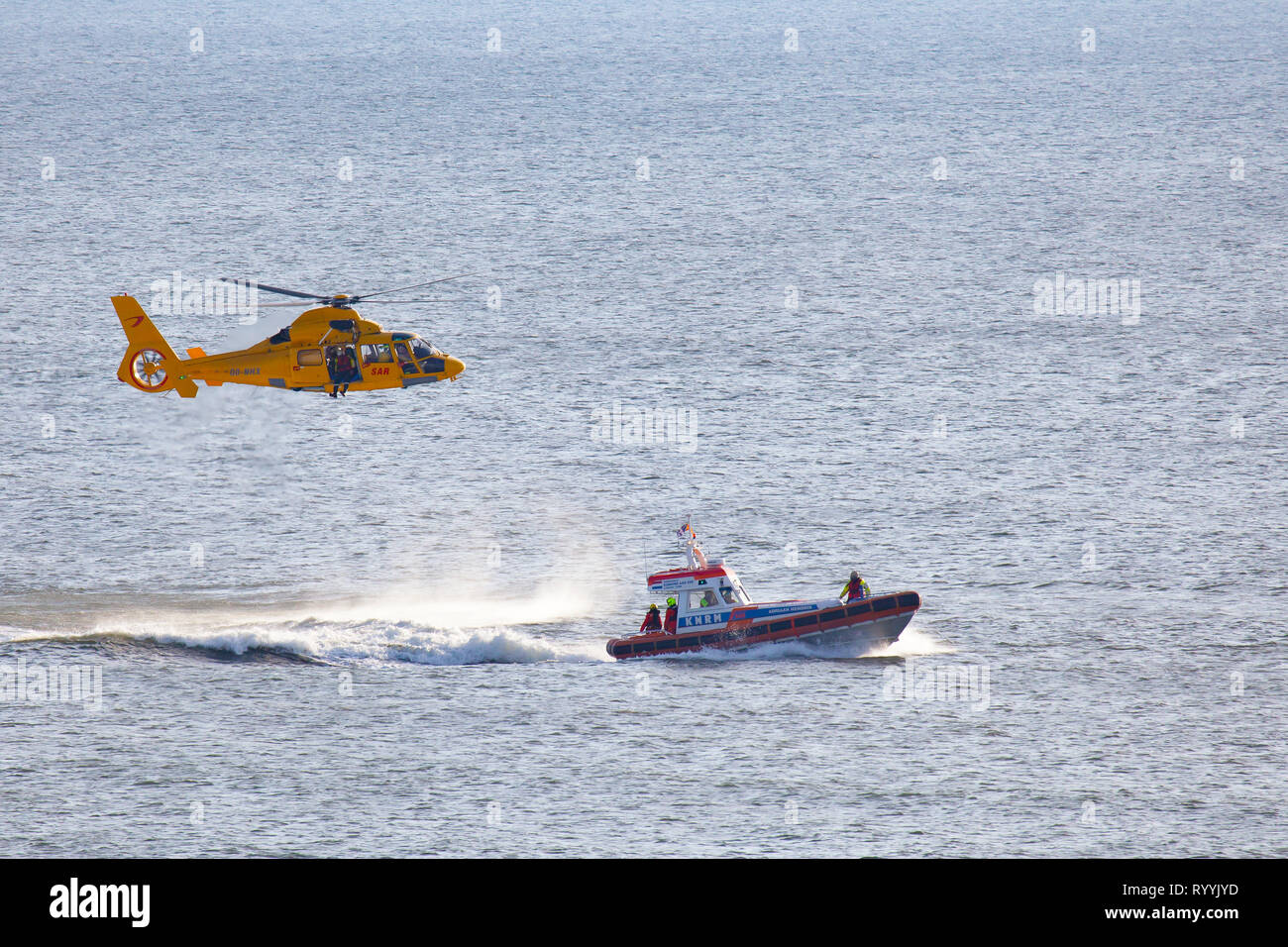 Helicopter winch rescue man hi-res stock photography and images - Alamy