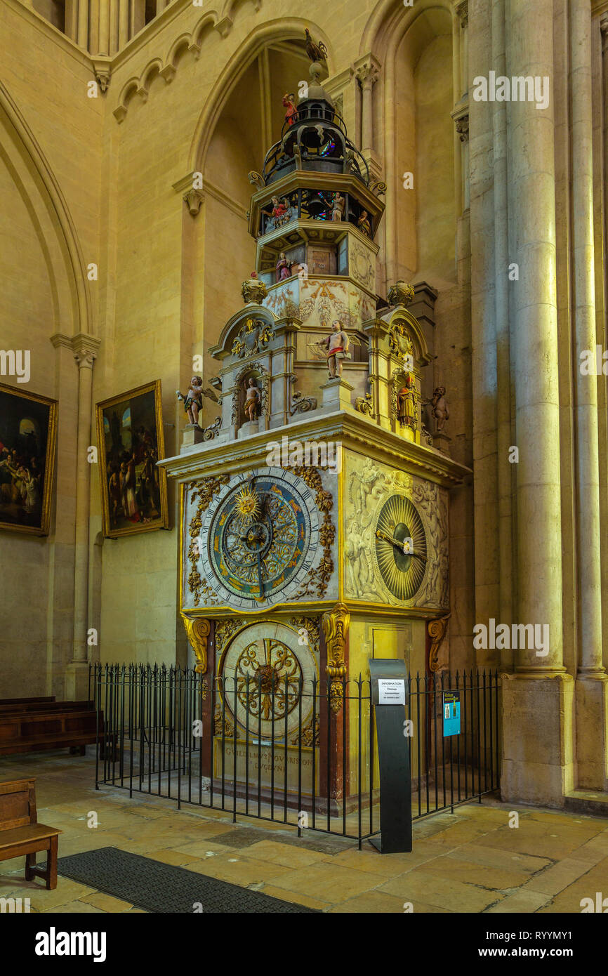 Astronomical clock of lyon hi-res stock photography and images - Alamy