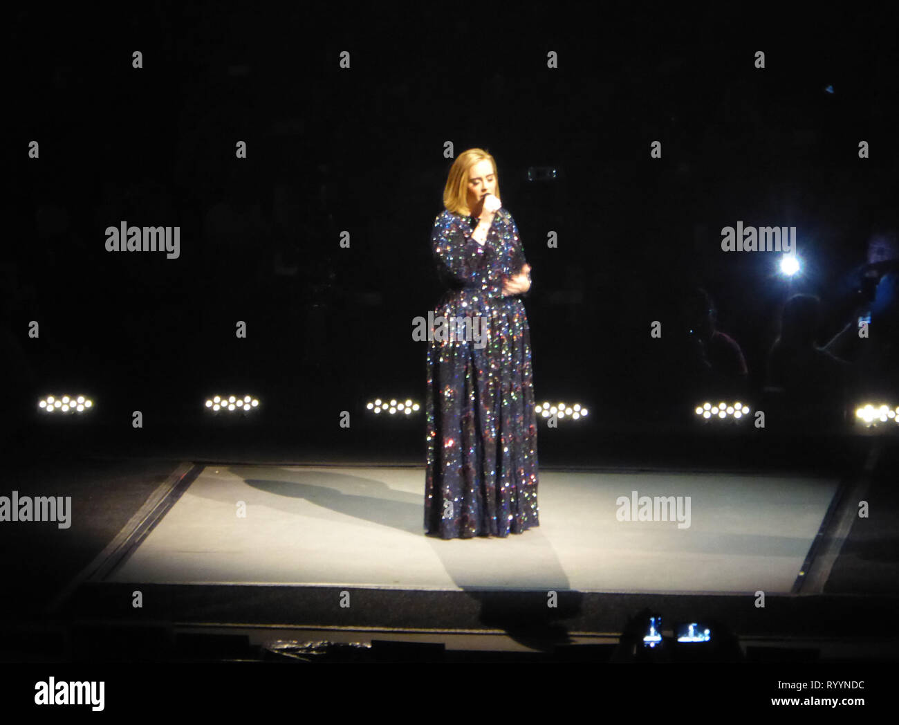 LOS ANGELES, CA - AUGUST 5: Singer Adele performs in concert on August ...