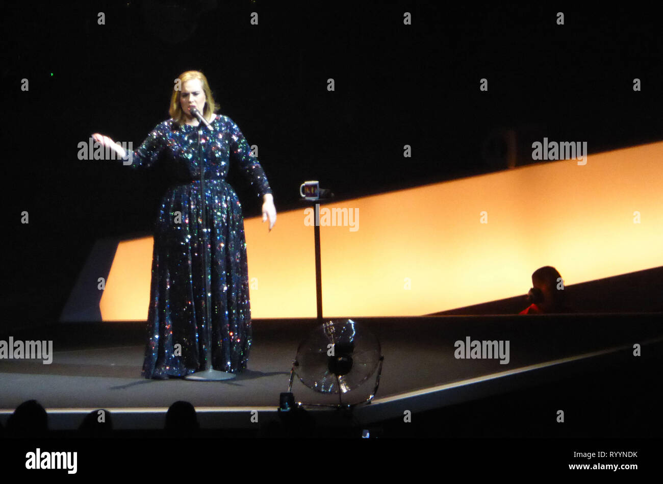 LOS ANGELES, CA - AUGUST 5: Singer Adele performs in concert on August ...