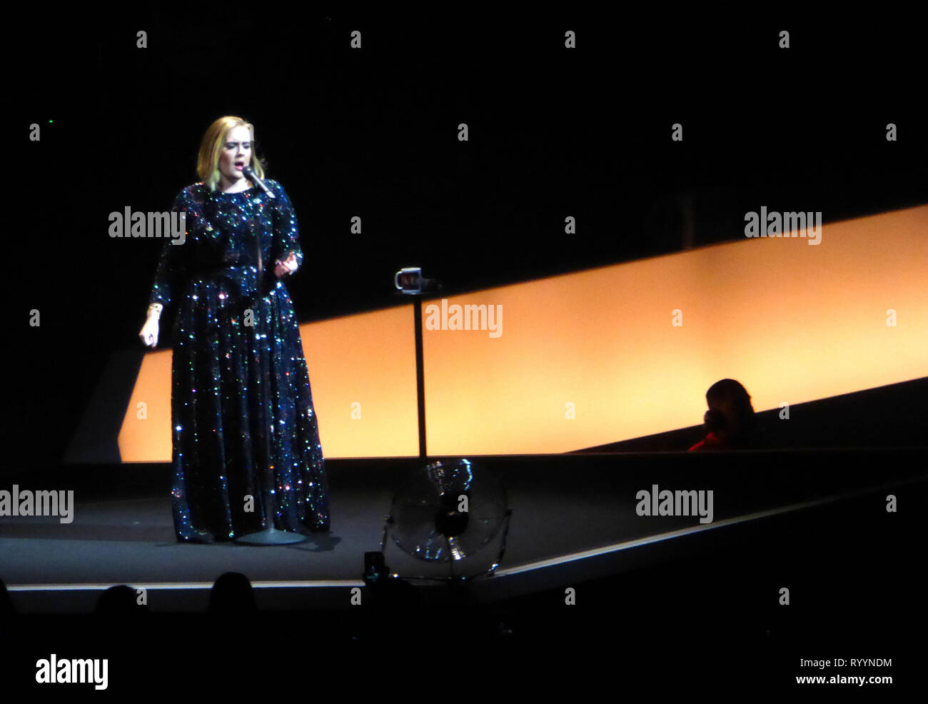 LOS ANGELES, CA - AUGUST 5: Singer Adele performs in concert on August ...