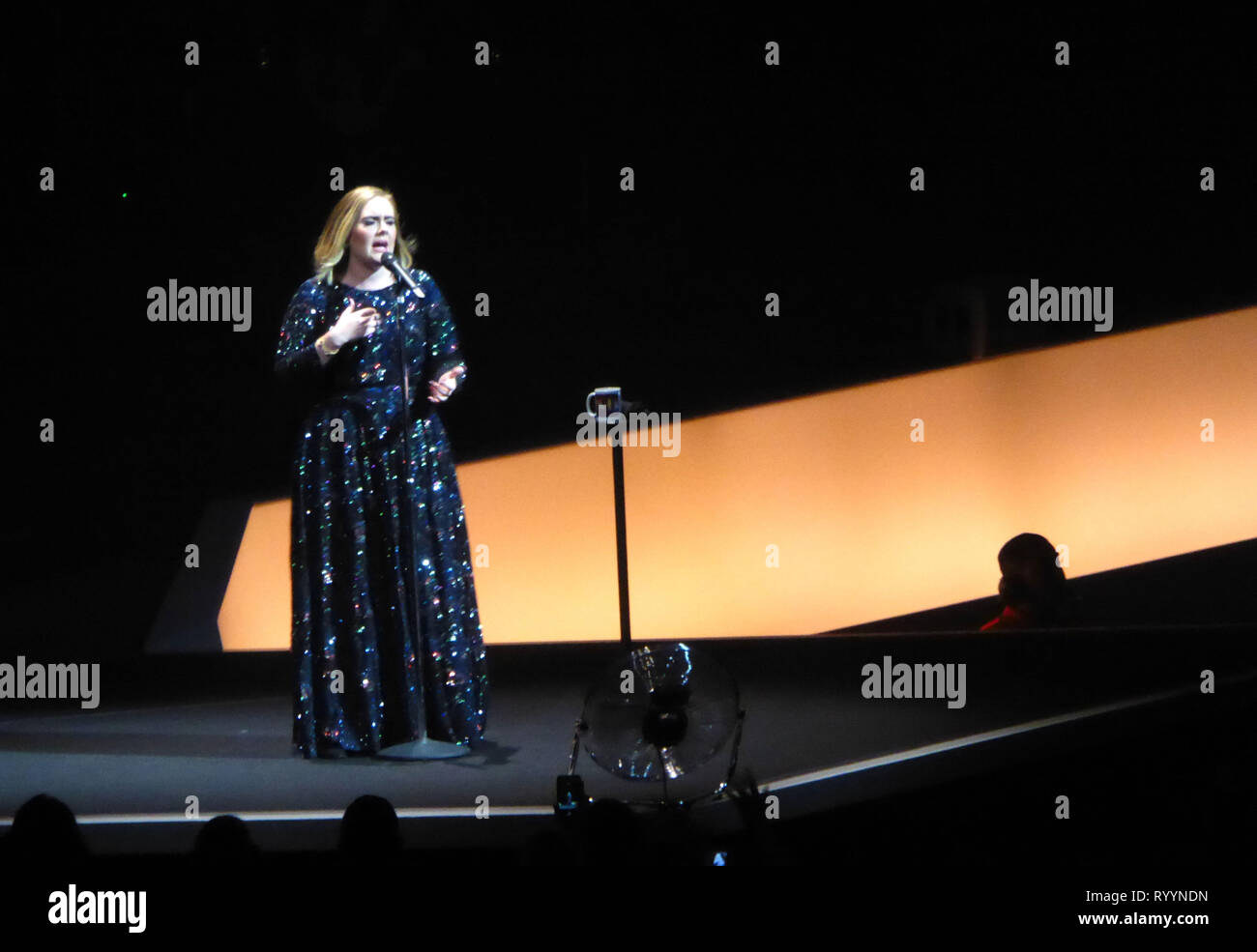 LOS ANGELES, CA - AUGUST 5: Singer Adele performs in concert on August ...
