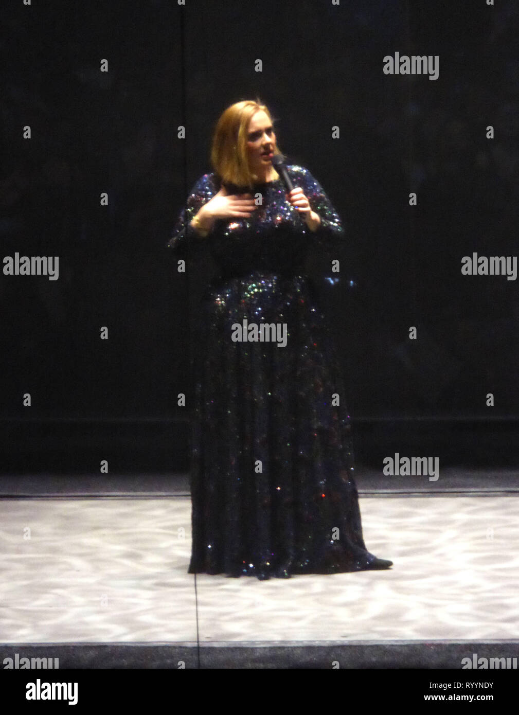 LOS ANGELES, CA - AUGUST 5: Singer Adele performs in concert on August ...