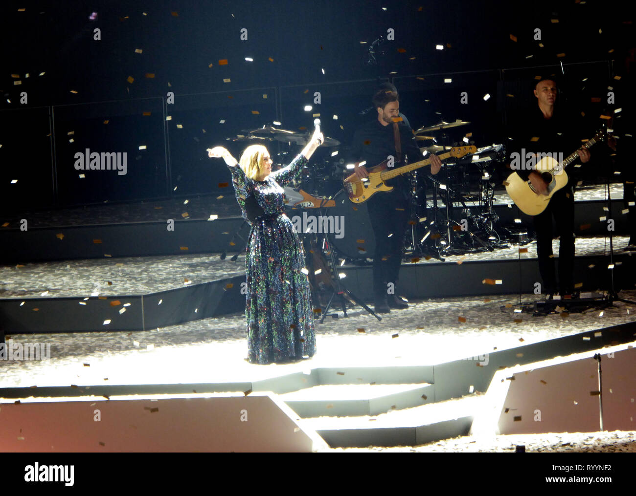 LOS ANGELES, CA - AUGUST 5: Singer Adele performs in concert on August ...