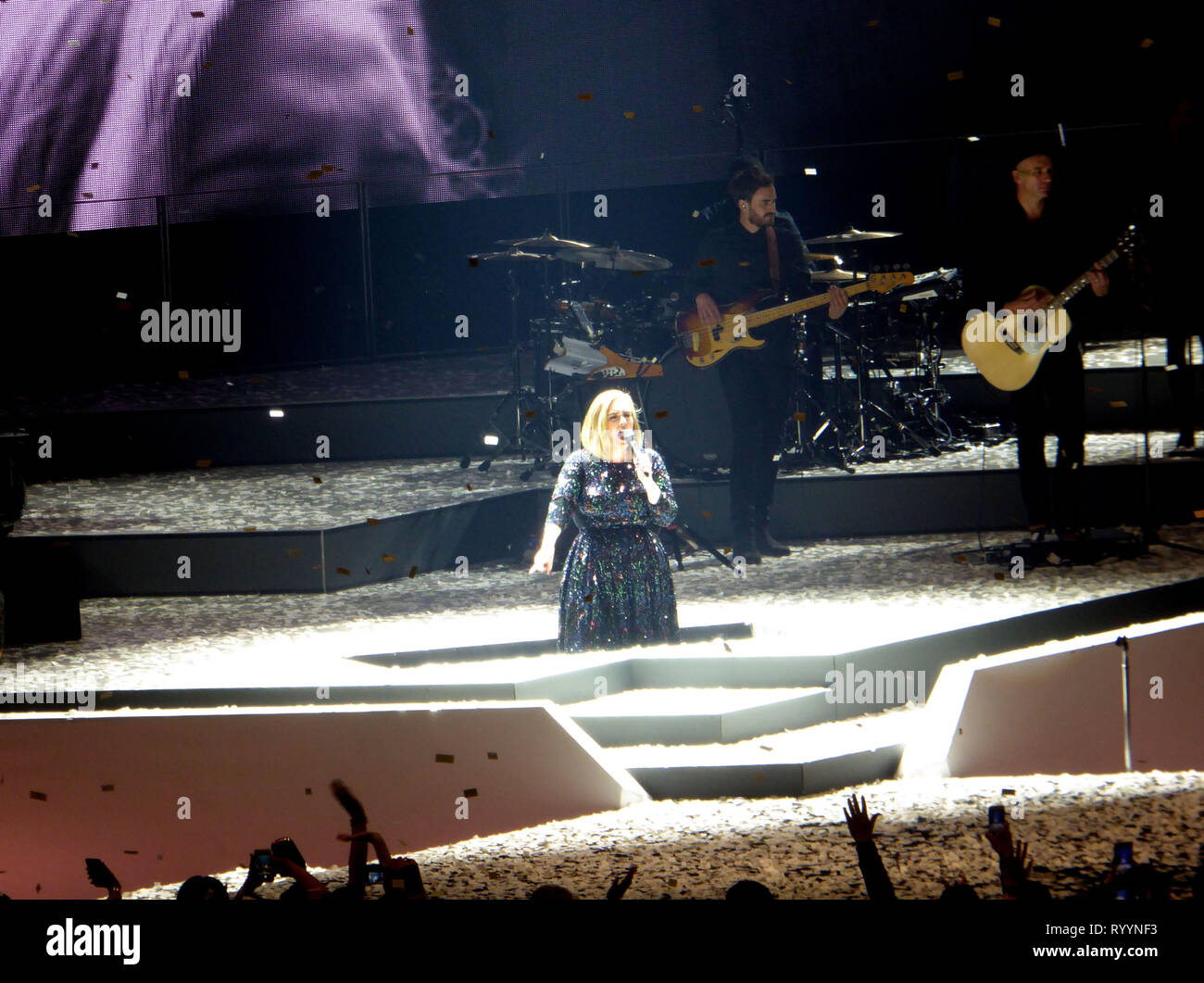 LOS ANGELES, CA - AUGUST 5: Singer Adele performs in concert on August ...