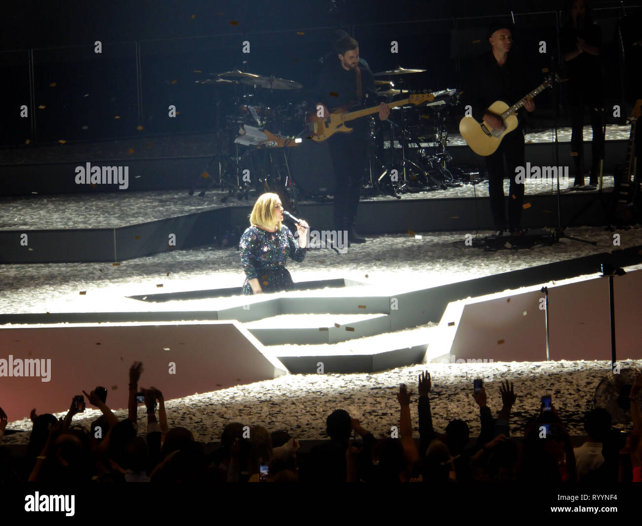 LOS ANGELES, CA - AUGUST 5: Singer Adele performs in concert on August ...