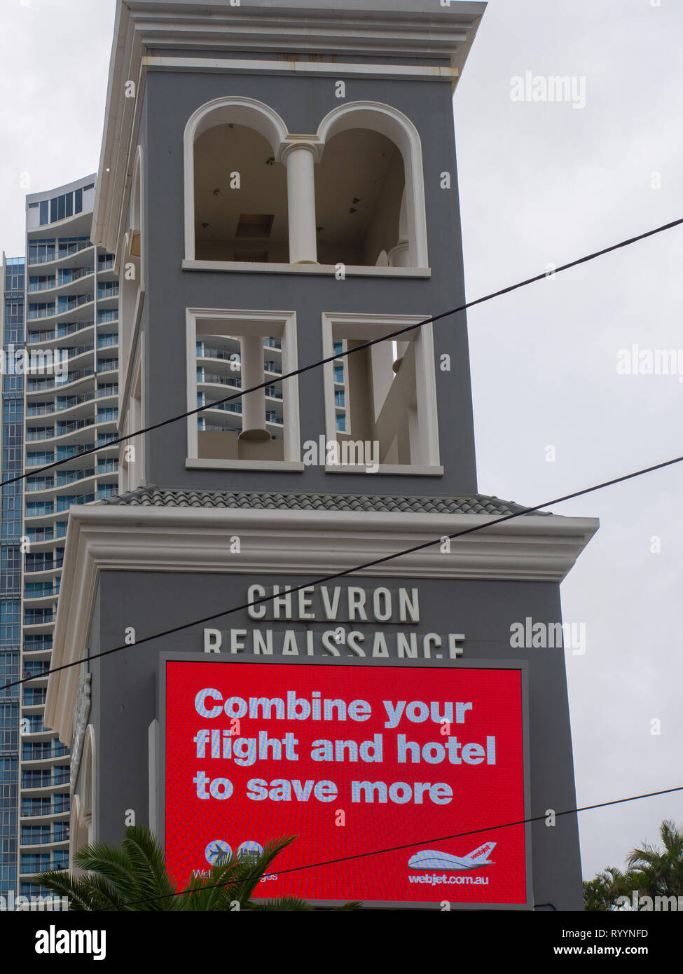 Chevron Renaissance Building in Surfers Paradise Stock Photo - Alamy