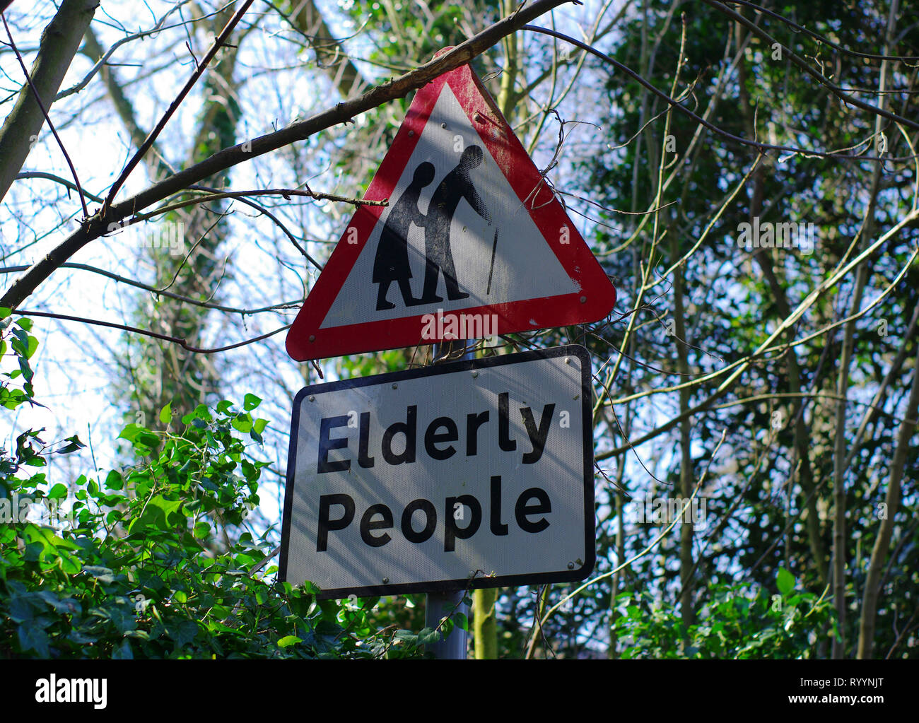 A cute sign in a park in Kent England Stock Photo - Alamy