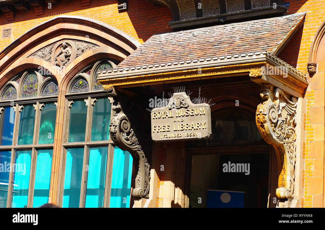 Royal museum in Canterbury England, an ancient building, museum founded ...