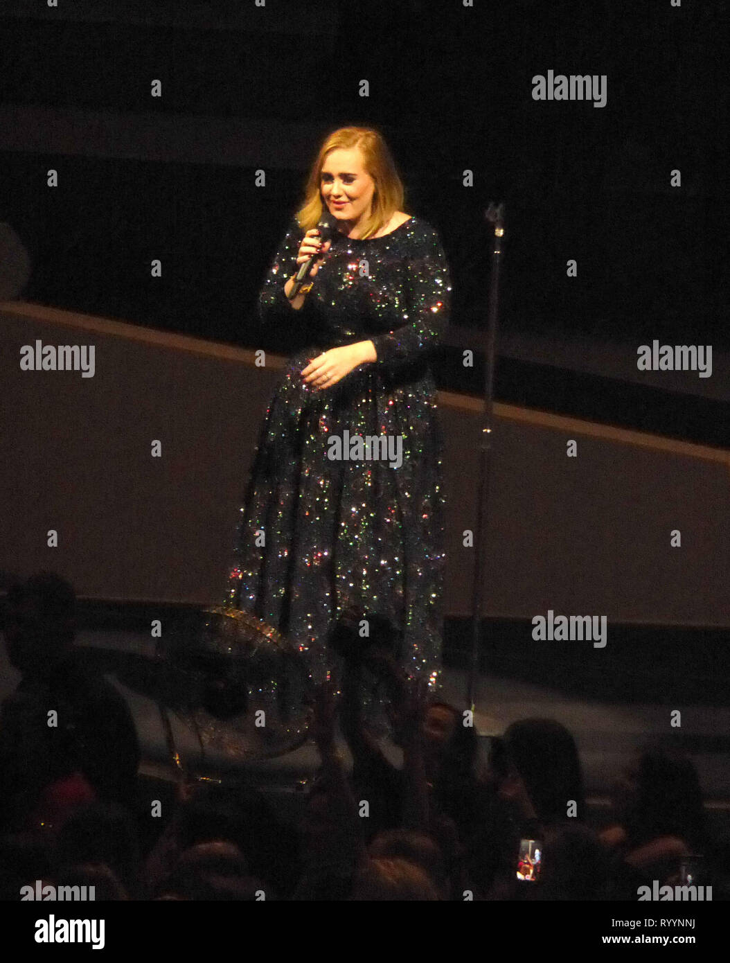 LOS ANGELES, CA - AUGUST 6: Singer Adele performs in concert on August ...