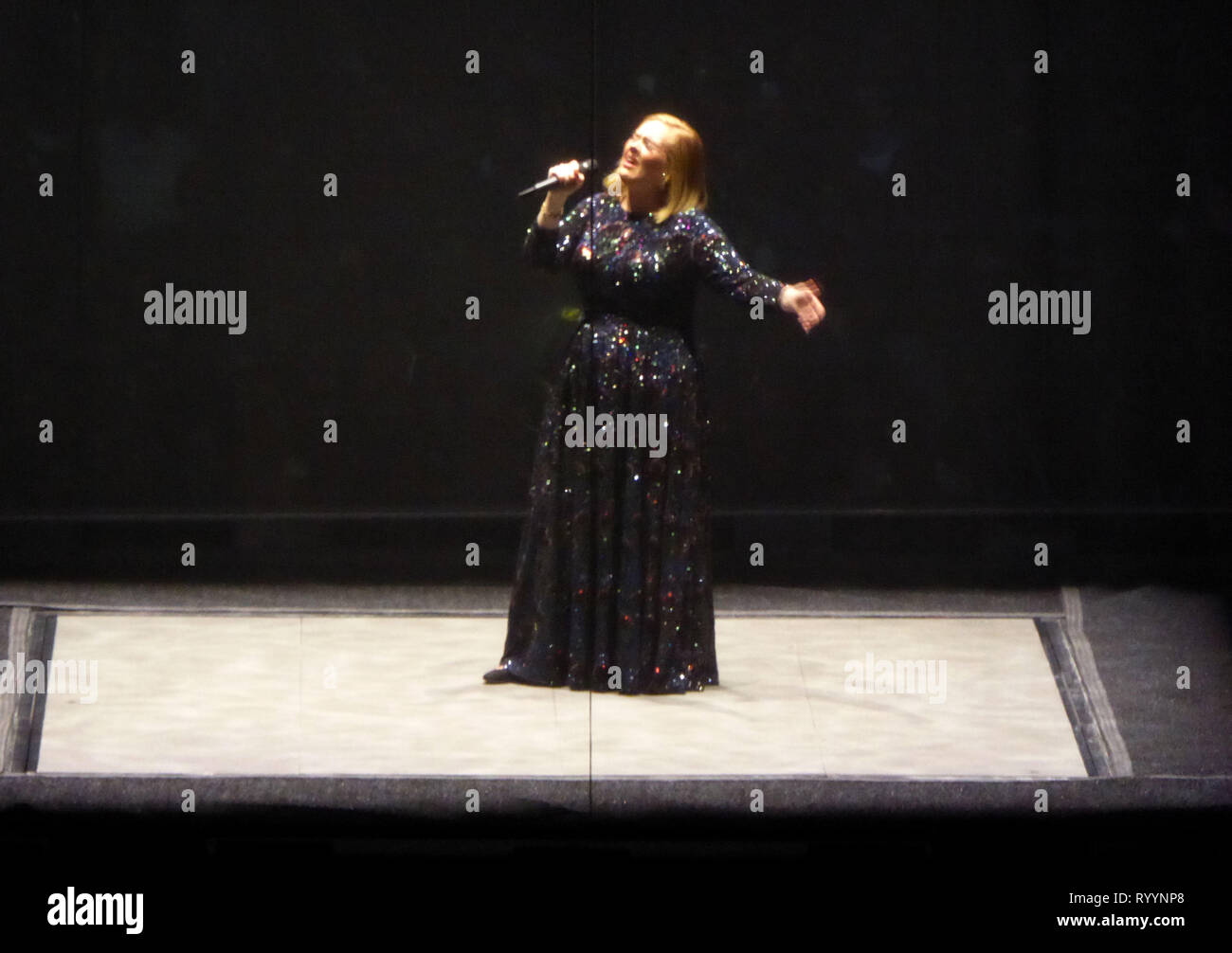 LOS ANGELES, CA - AUGUST 6: Singer Adele performs in concert on August ...