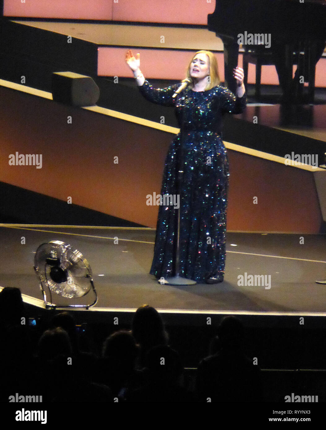 LOS ANGELES, CA - AUGUST 10: Singer Adele performs in concert on August ...