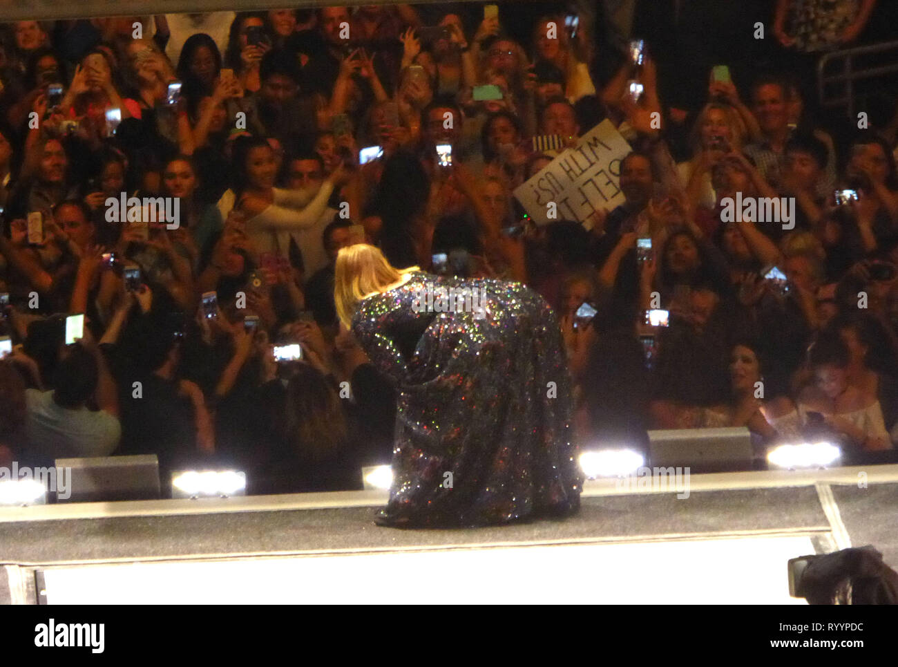 LOS ANGELES, CA - AUGUST 12: Singer Adele performs in concert on August ...