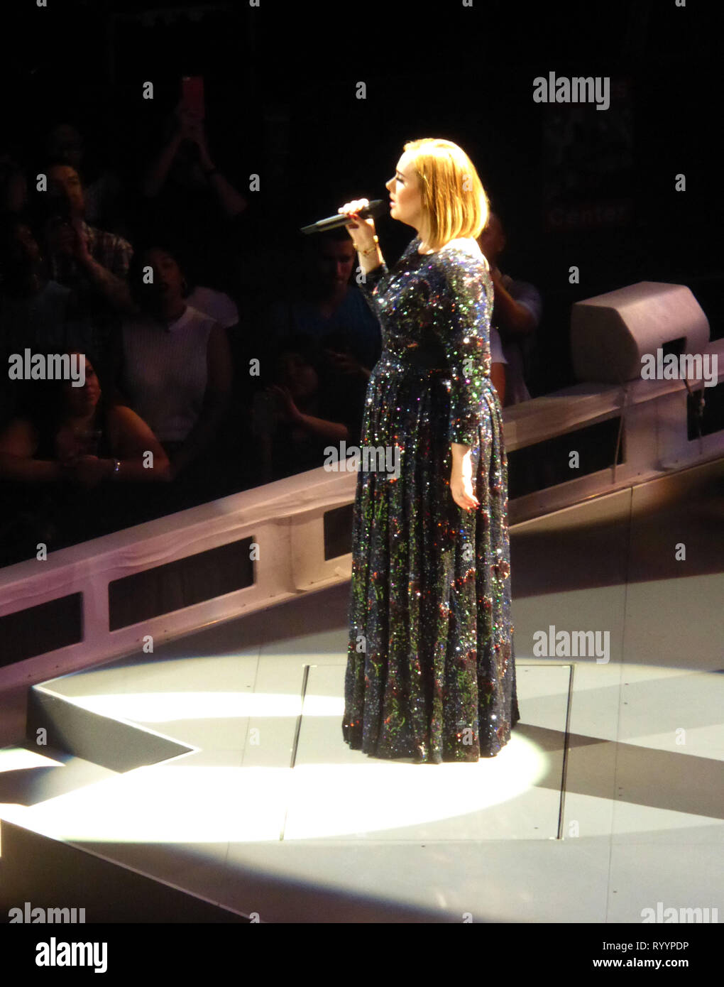 LOS ANGELES, CA - AUGUST 12: Singer Adele performs in concert on August ...