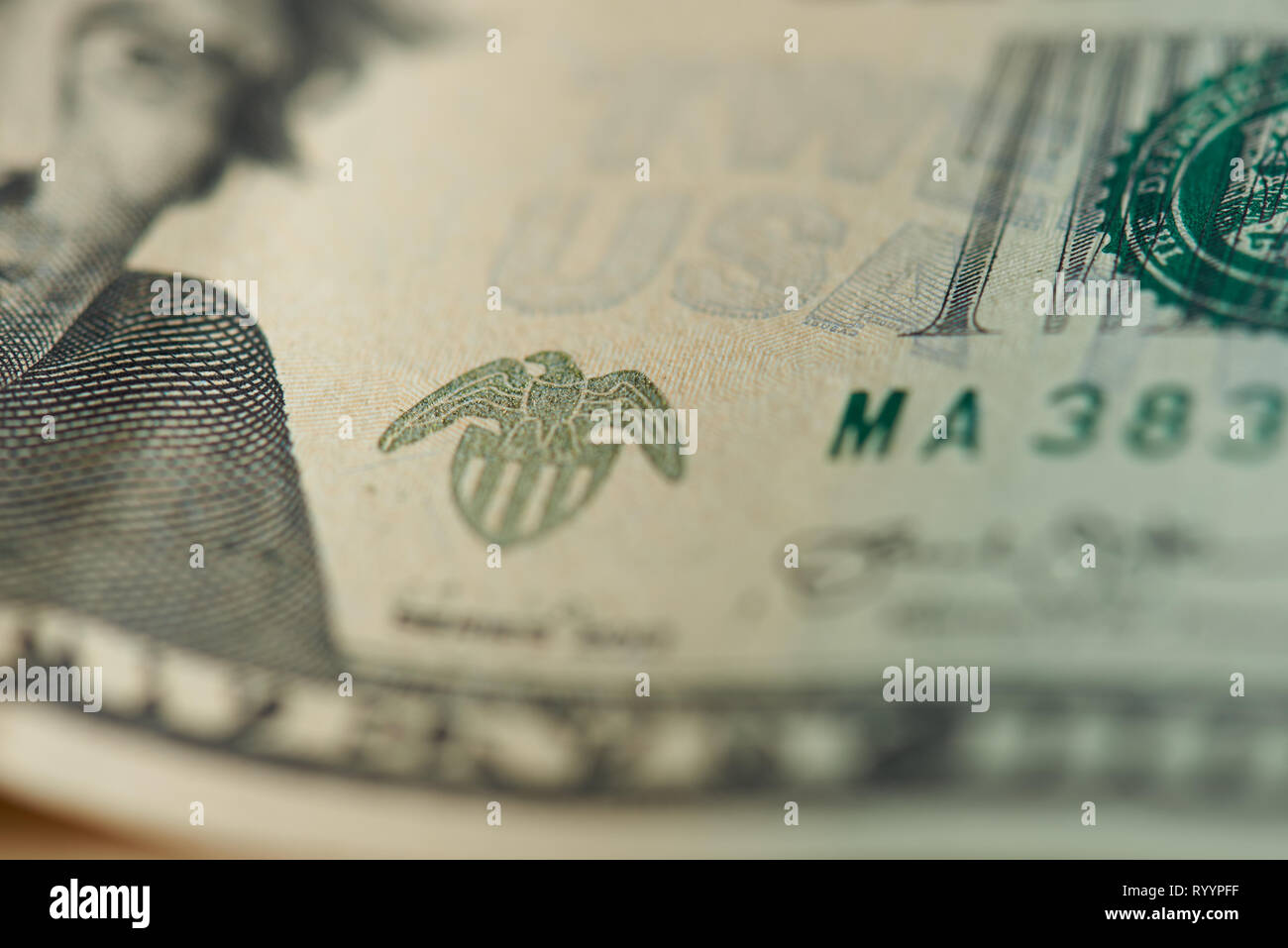 20 dollar bill note hi-res stock photography and images - Alamy