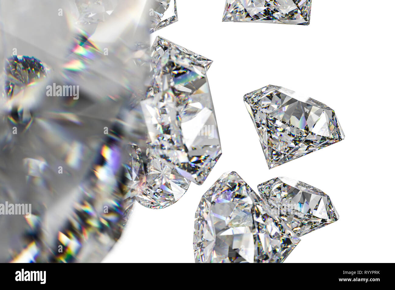 luxury diamond gem, 3d rendering Stock Photo - Alamy