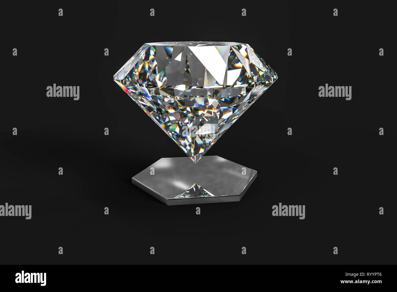 luxury diamond gem, 3d rendering Stock Photo - Alamy