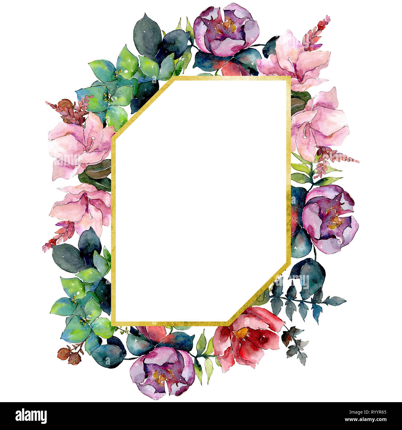 Square Floral Border