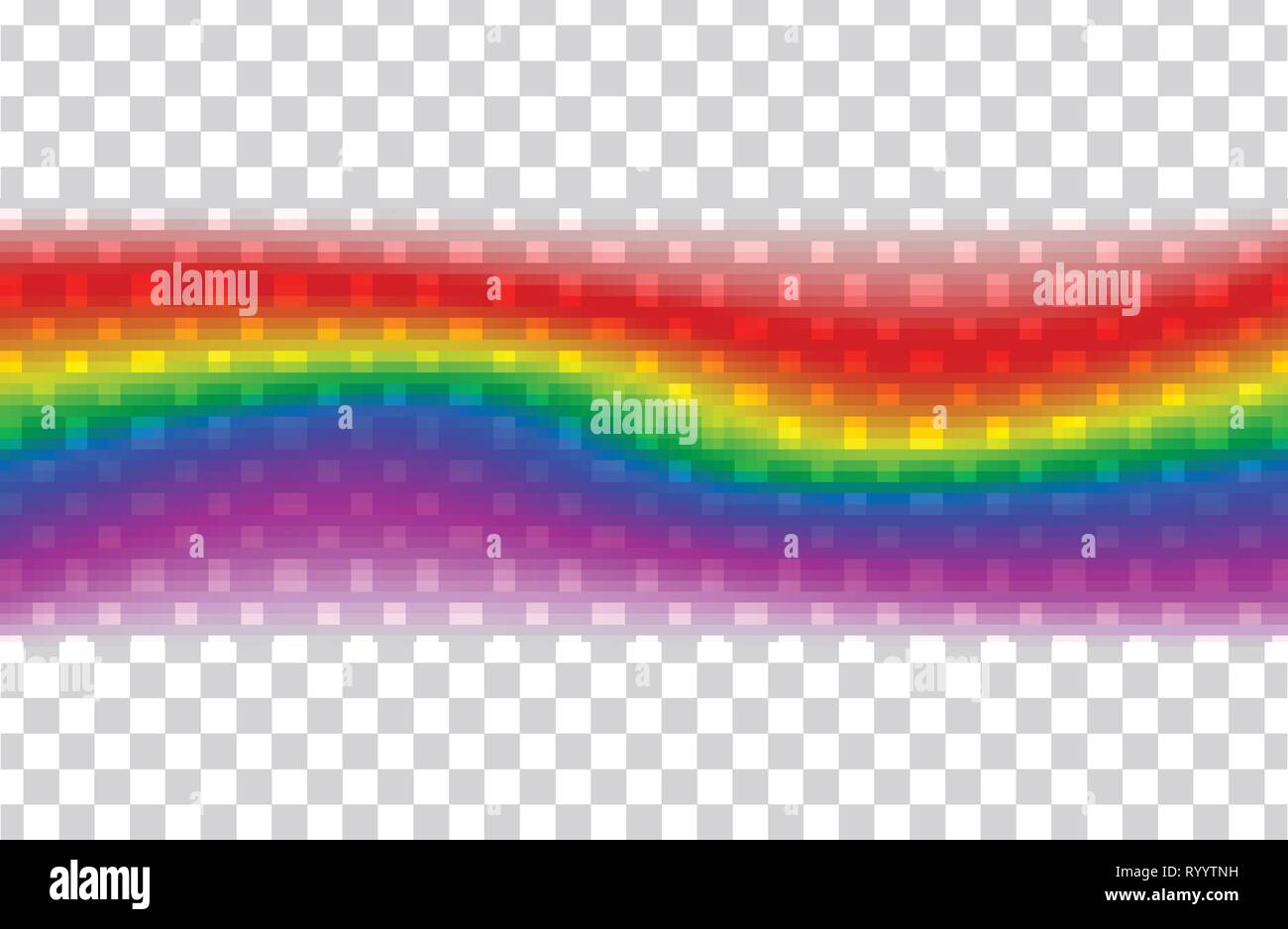 Transparent rainbow. Vector illustration. Realistic rainbow on transparent background Stock ...