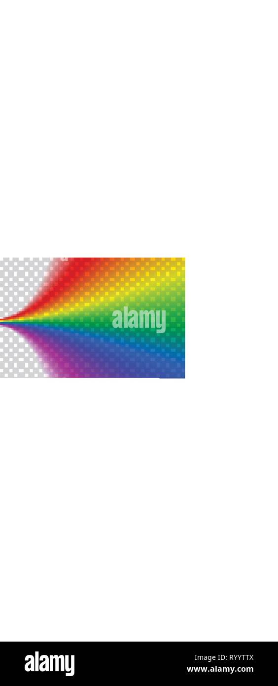 Transparent rainbow. Vector illustration. Realistic rainbow on ...