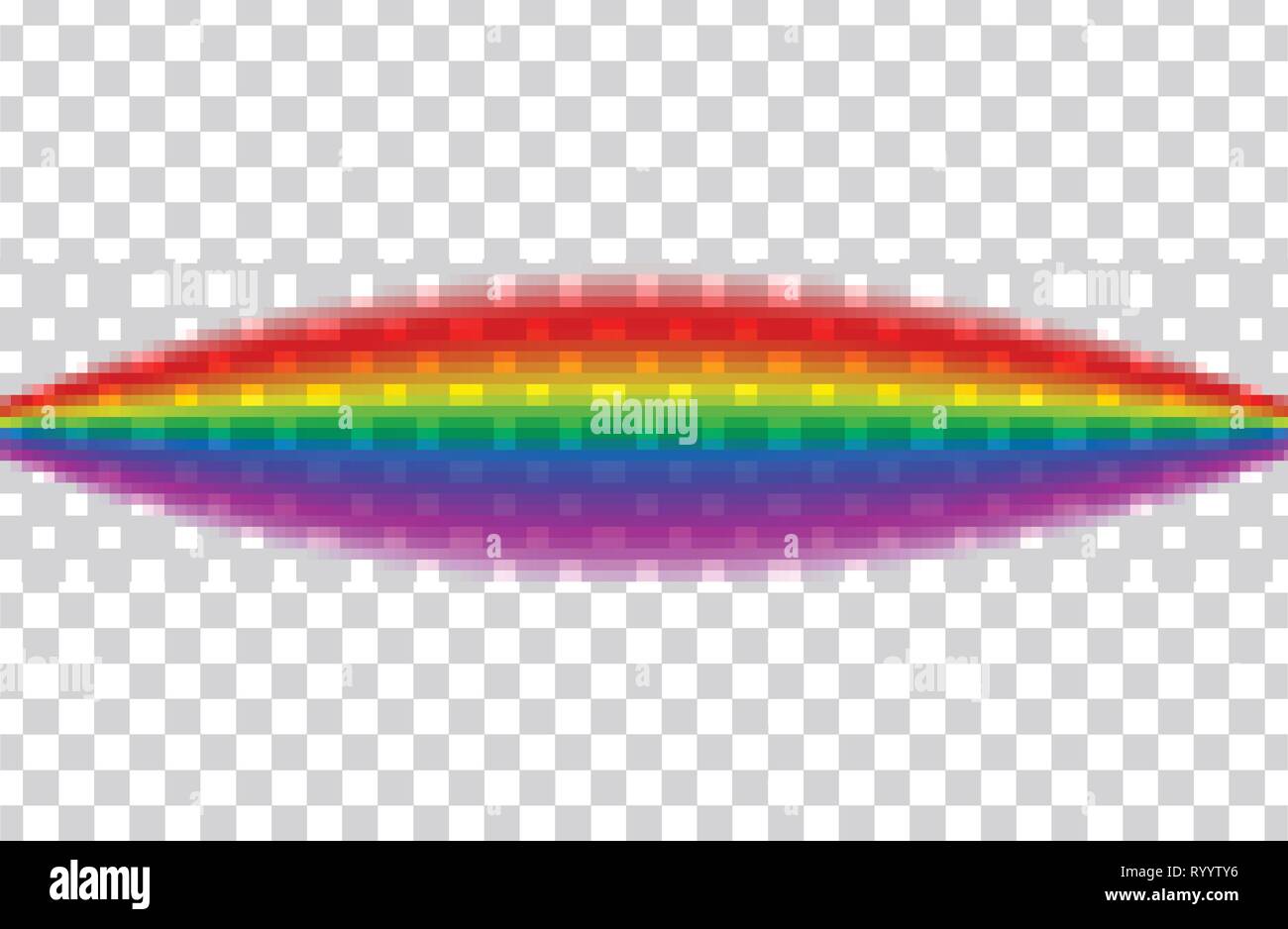 Transparent rainbow. Vector illustration. Realistic rainbow on transparent background Stock ...