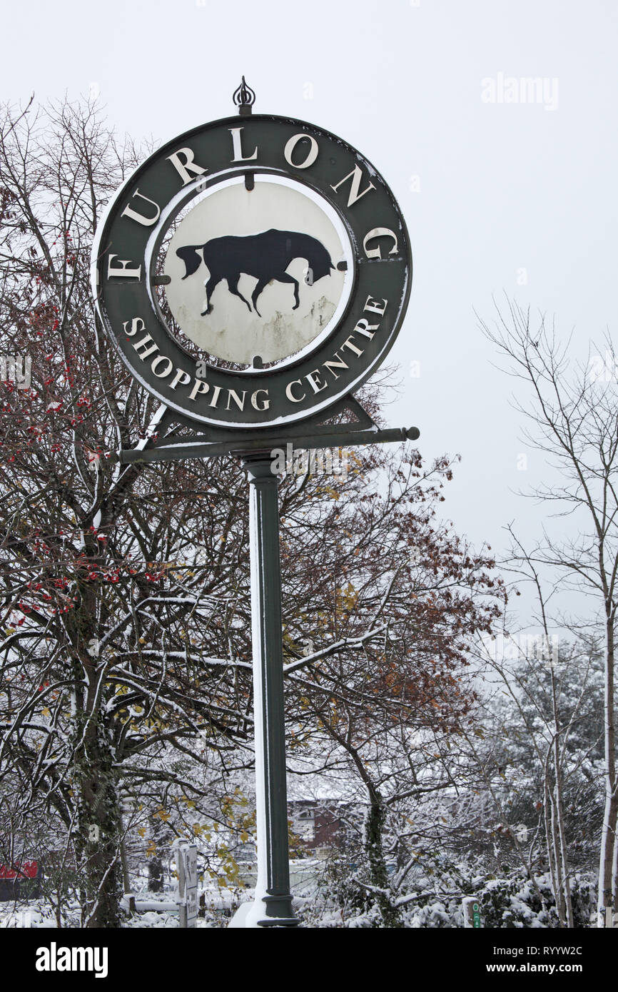 Sign at the Furlong Shopping Centre Ringwood Hampshire England Stock ...