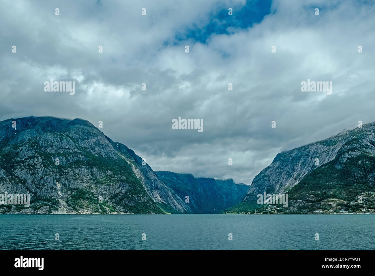 Scenic fjords on cloudy hi-res stock photography and images - Alamy