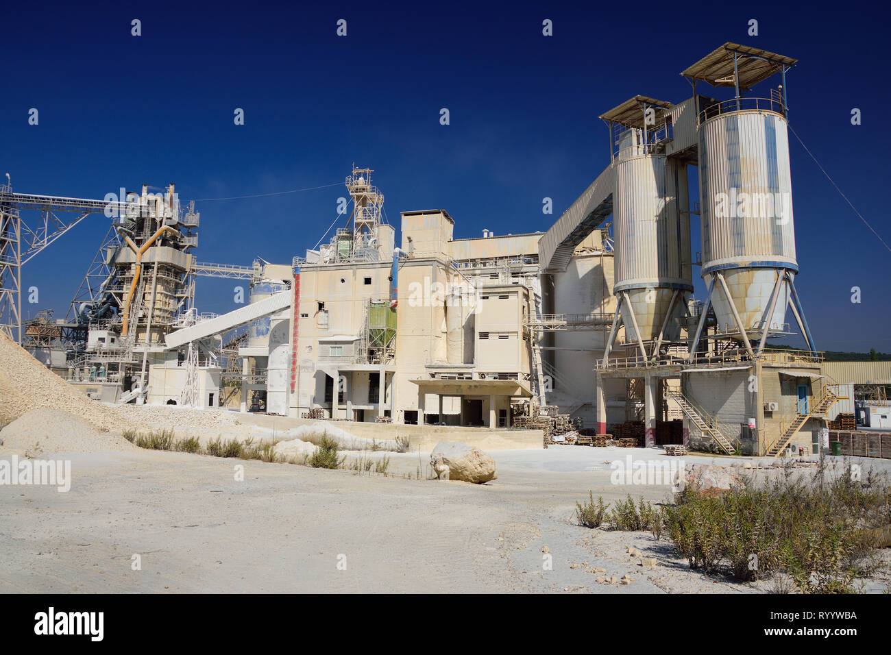Huge quarry zone in Northern Israel Stock Photo - Alamy
